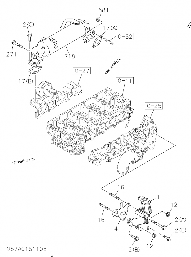 0410108500 STUD - Hitachi spare part | 777parts.com