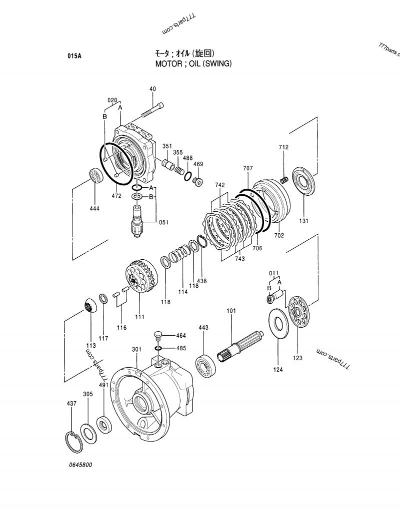 0425111 PLATE - Hitachi spare part | 777parts.com