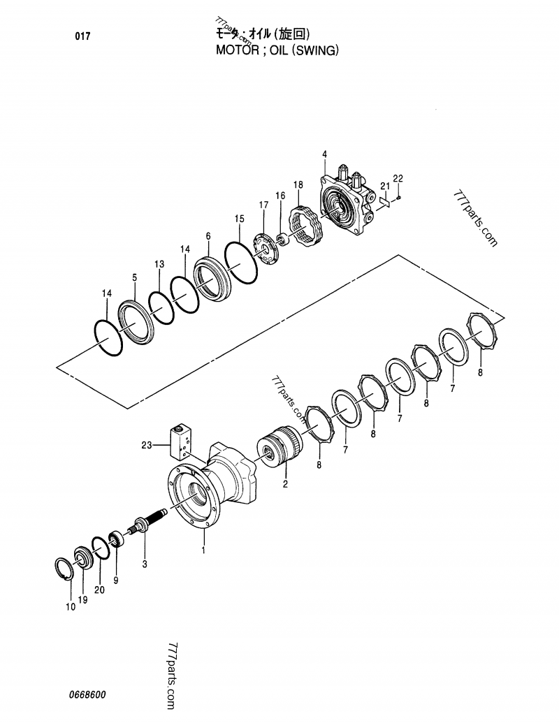 0668604 PLATE - Hitachi spare part | 777parts.com