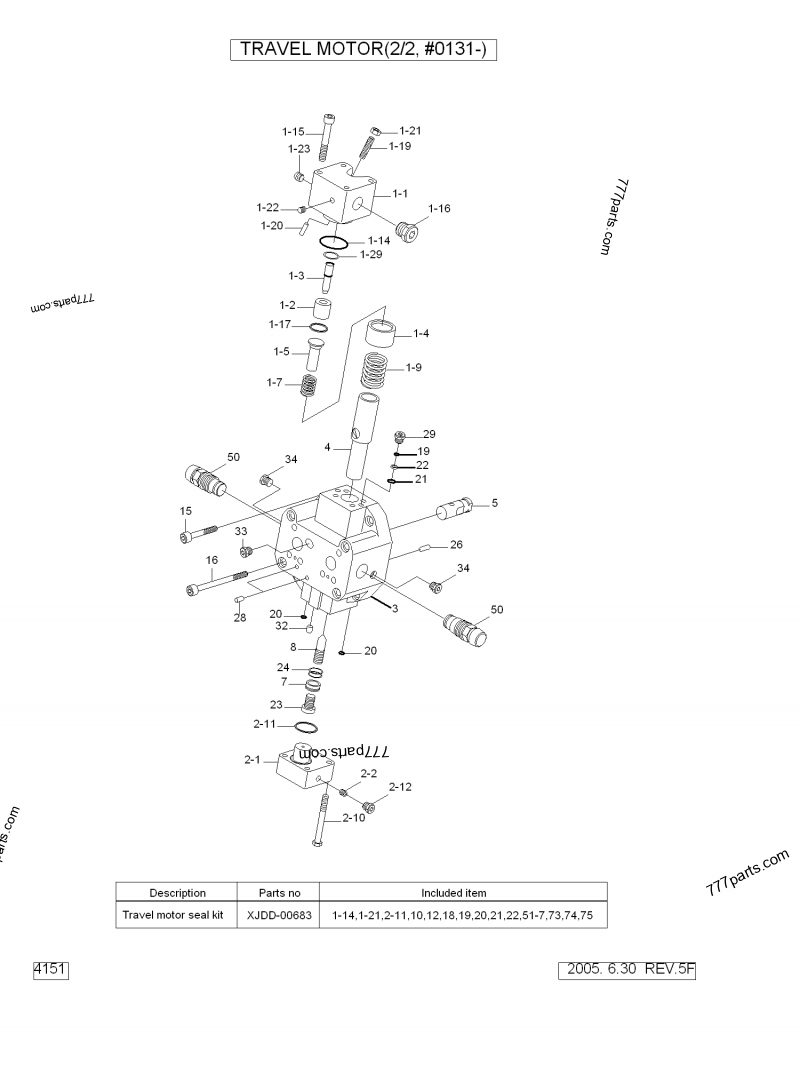XJDD-00683 SEAL KIT - xjdd00683 - Hyundai spare part | 777parts.com