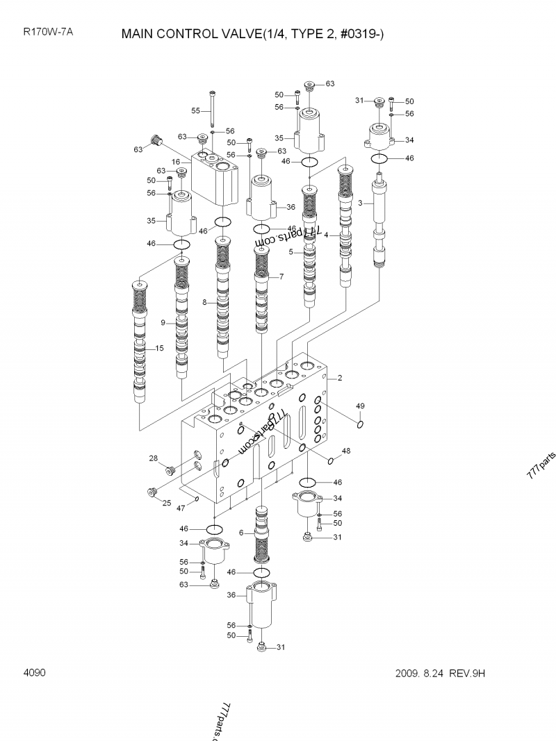 Y171-003001 O-RING - y171003001 - Hyundai spare part | 777parts.com