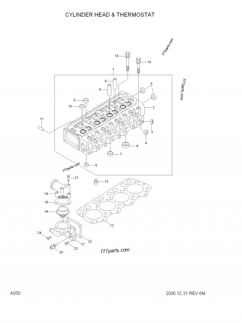 22100-45500 CYLINDER HEAD ASSY - 2210045500 - Hyundai spare part ...