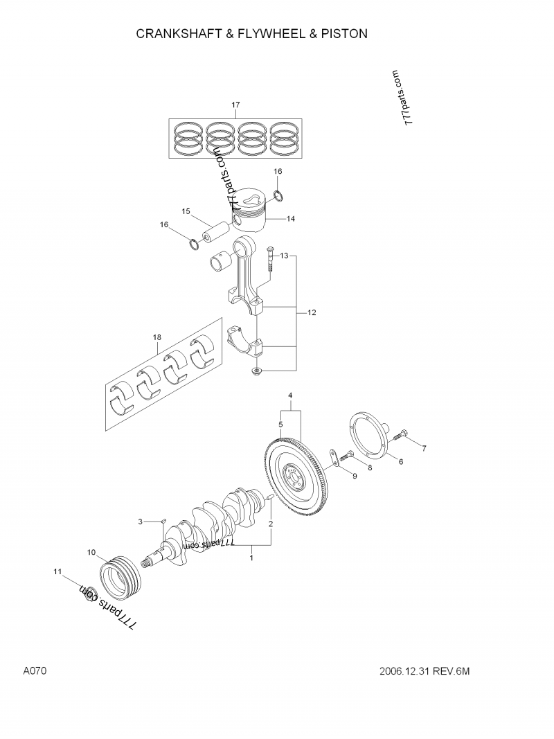 23411-45500 PISTON - 2341145500 - Hyundai spare part | 777parts.com