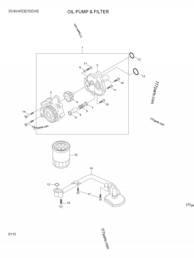 26311-45001 FILTER ASSY-ENGINE OIL - 2631145001 - Hyundai spare part ...