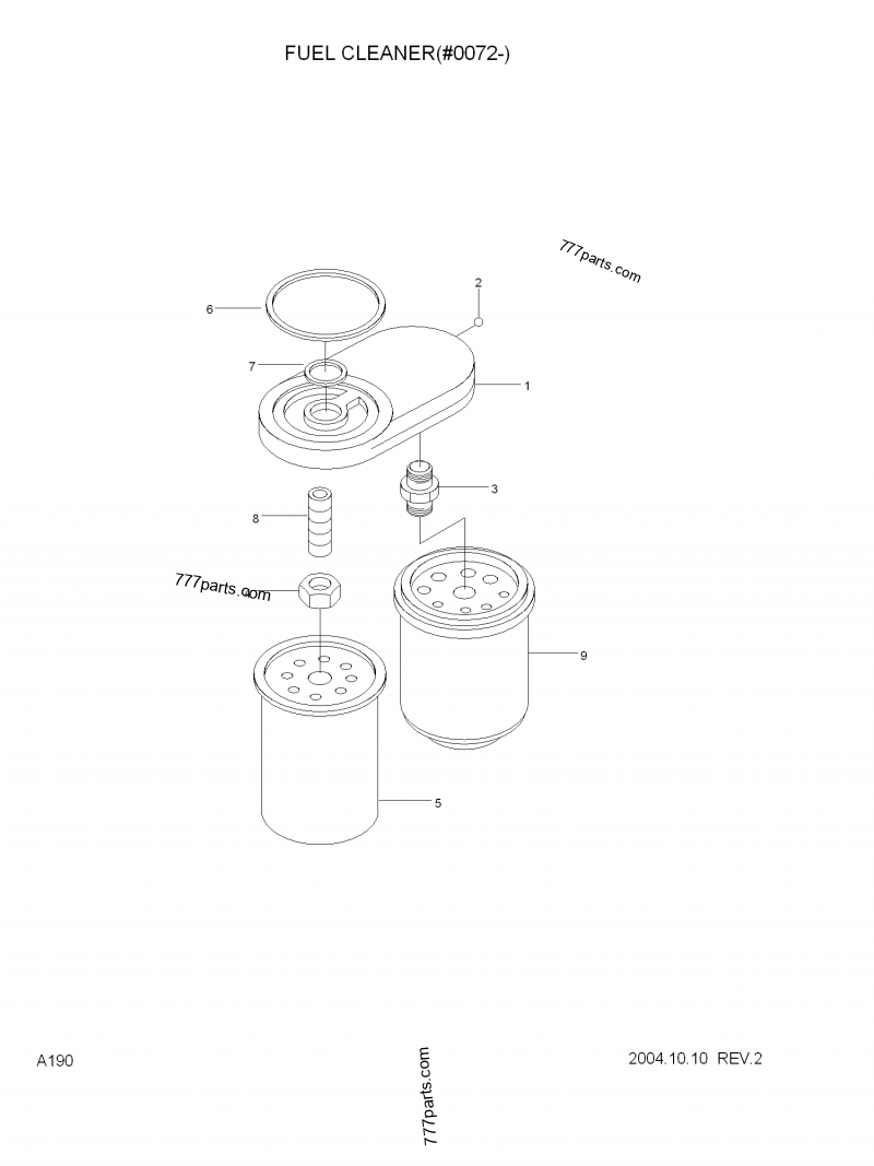11E1-70010 FILTER-FUEL - 11e170010 - Hyundai spare part | 777parts.com