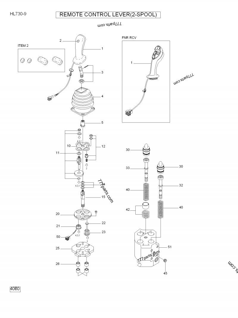 31LB-05200 RCV FNR LEVER-2 SPOOL - 31lb05200 - Hyundai spare part ...