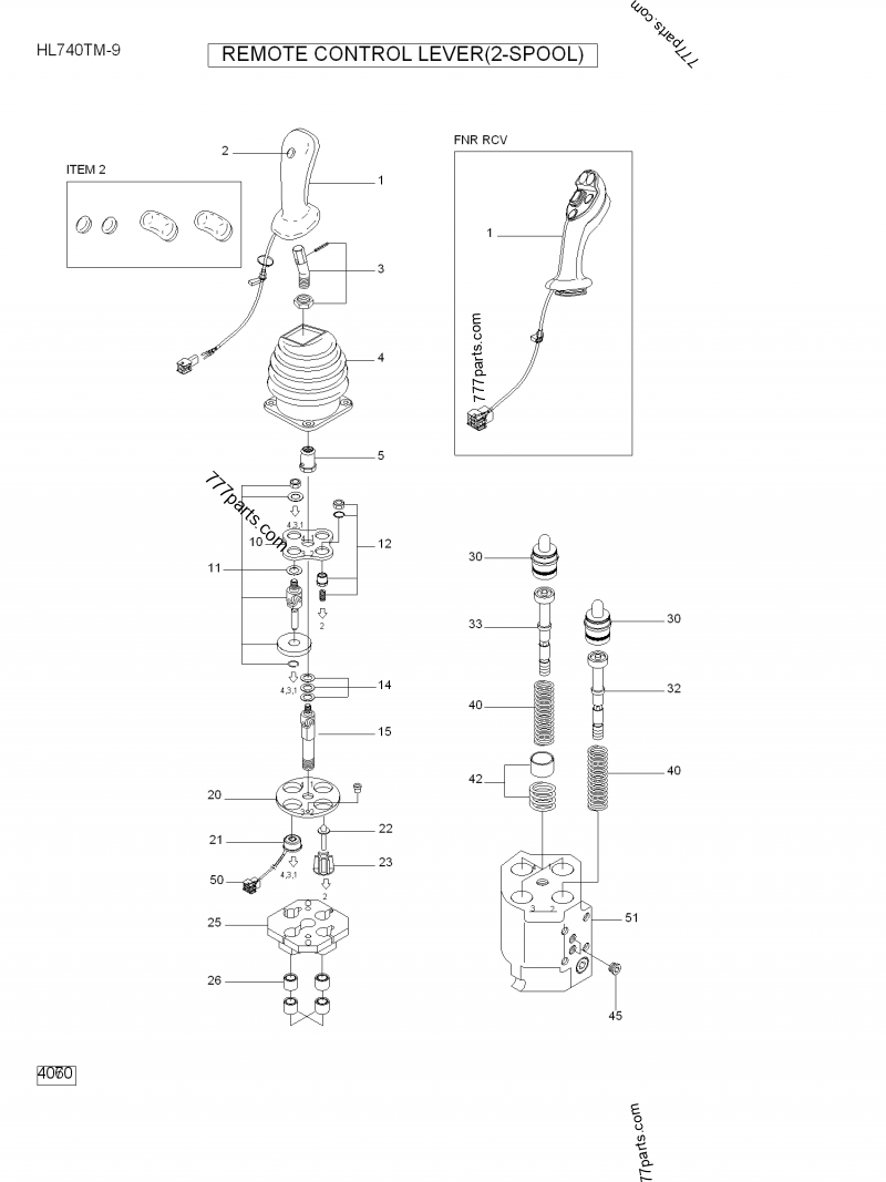 31LB-05200 RCV FNR LEVER-2 SPOOL - 31lb05200 - Hyundai spare part ...