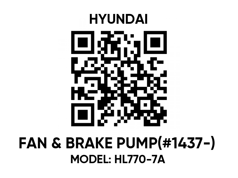31LB-40500 FAN & BRAKE PUMP - 31lb40500 - Hyundai spare part | 777parts.com