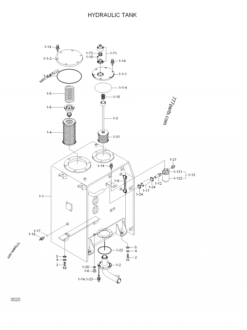 31N4-01460 ELEMENT-RETURN FILTER - 31n401460 - Hyundai spare part ...