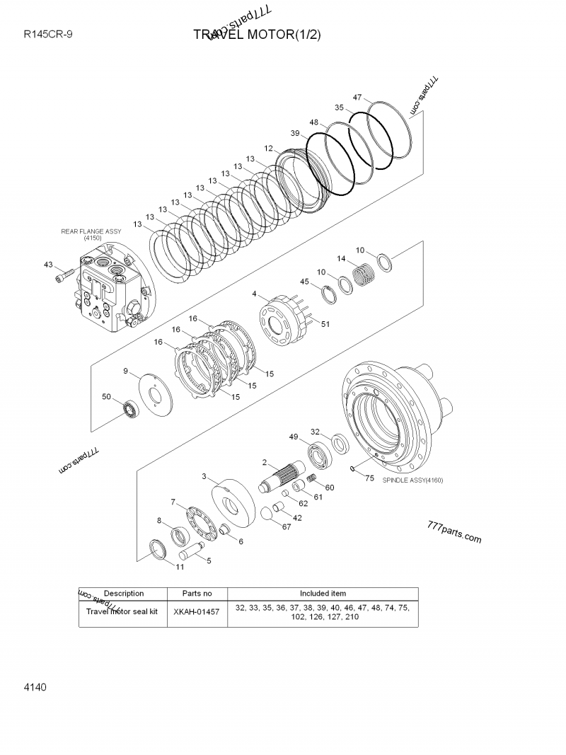 31Q4-40030 TRACK MOTOR ASSY - 31q440030 - Hyundai spare part | 777parts.com