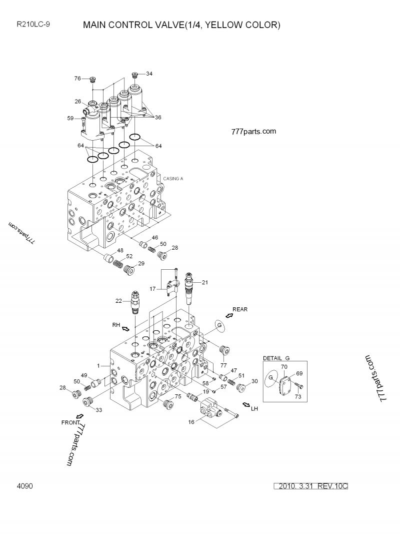31Q6-17780 POPPET-LOGIC - 31q617780 - Hyundai spare part | 777parts.com