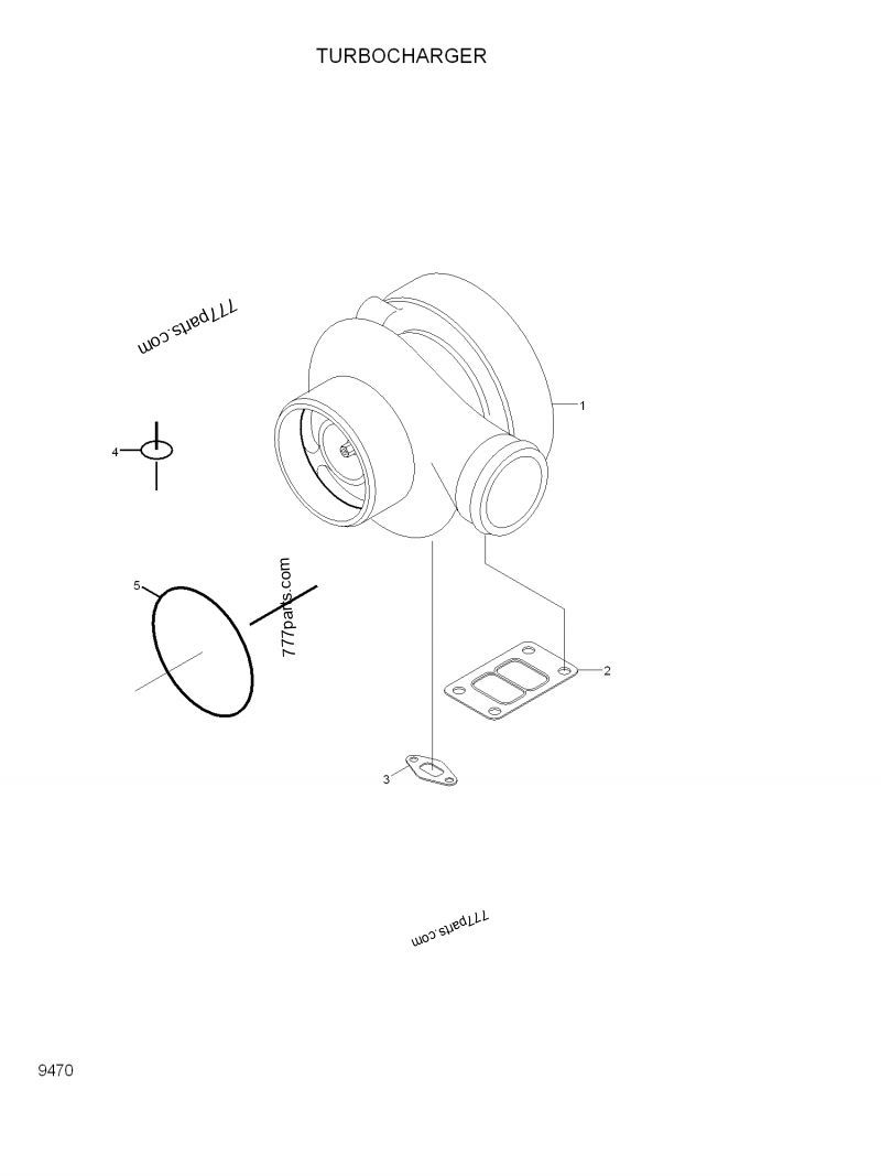 3595157 TURBOCHARGER - Hyundai spare part | 777parts.com