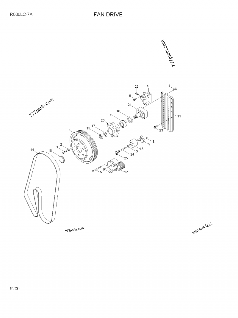 3681793 FAN-HUB - Hyundai spare part | 777parts.com