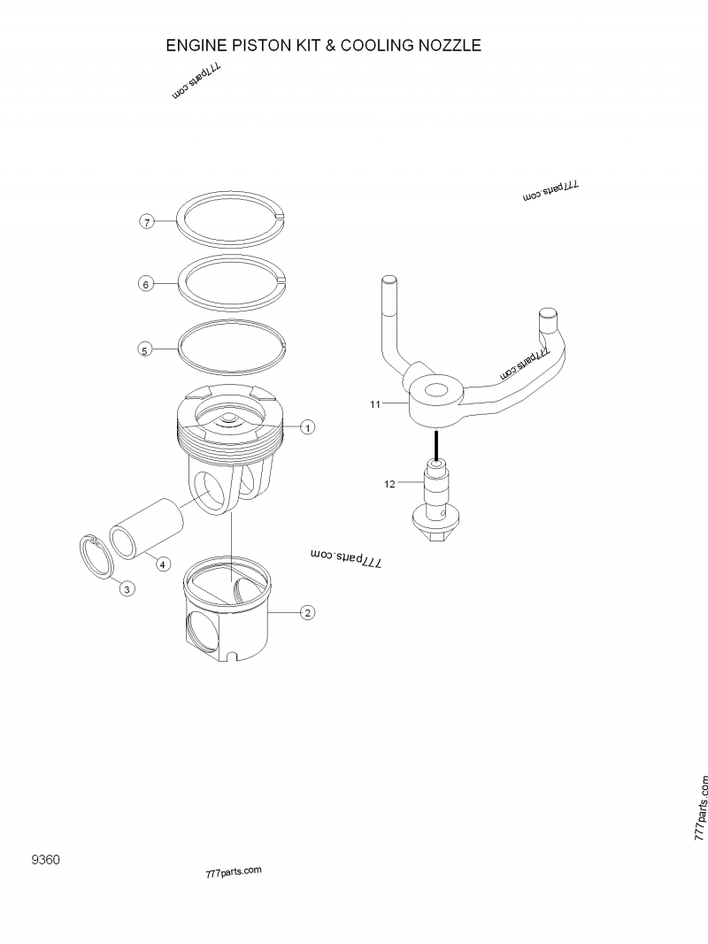 4024938 ENGINE PISTON KIT - Hyundai spare part | 777parts.com