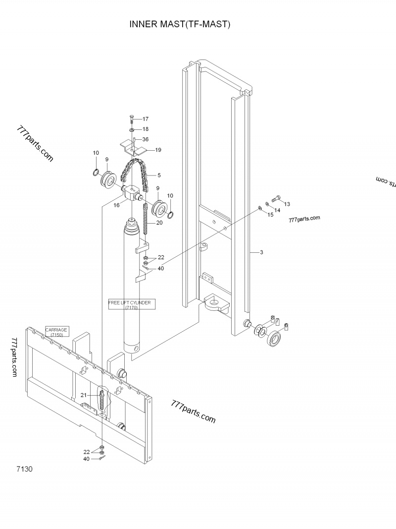 61FY-30320 CHAIN-LIFT-0097 - 61fy30320 - Hyundai spare part | 777parts.com