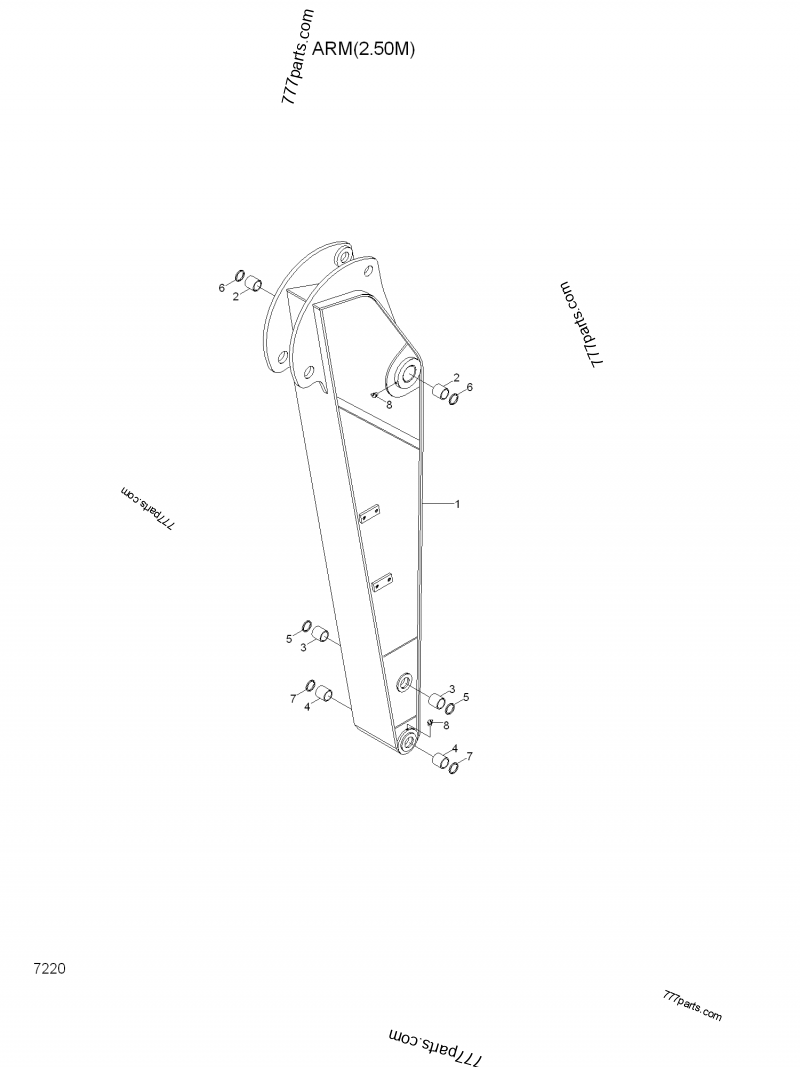 61N7-23011 ARM WA - 61n723011 - Hyundai spare part | 777parts.com