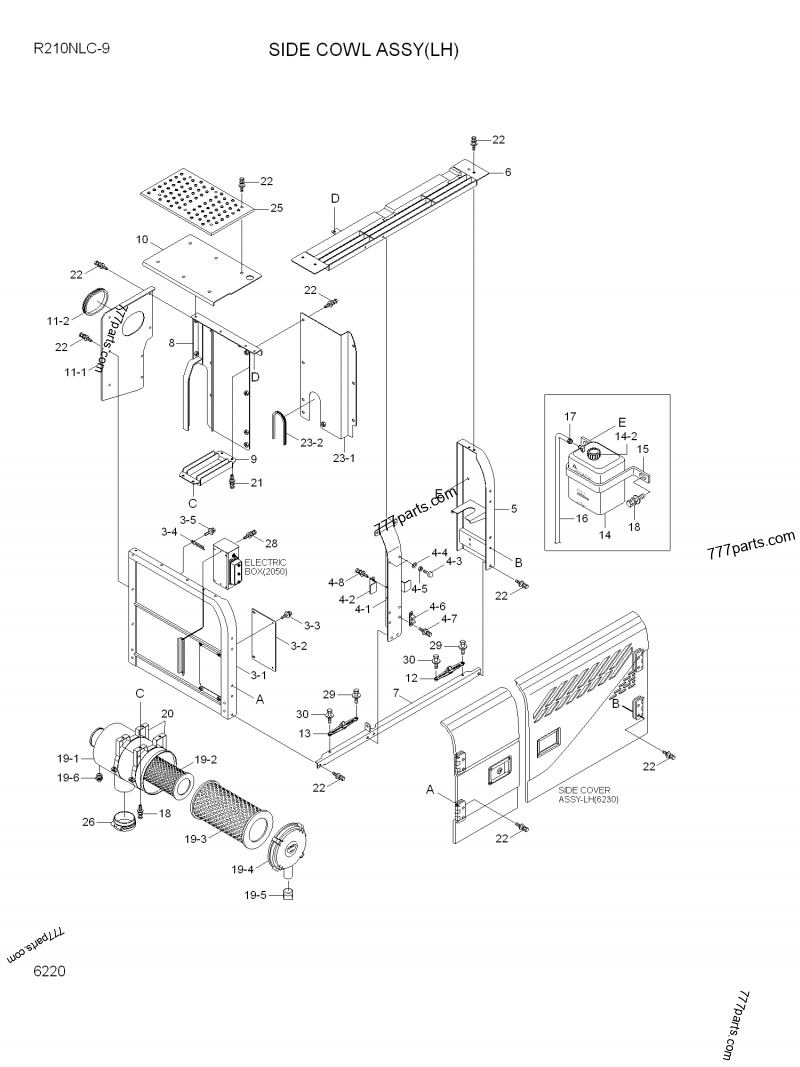 71Q6-55411 SCREEN - 71q655411 - Hyundai spare part | 777parts.com