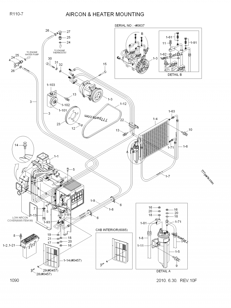 11N6-90850 DECAL-A/C & HEATER - 11n690850 - Hyundai spare part ...