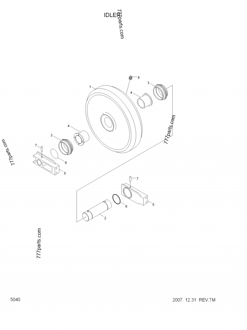 81N6-13010 IDLER ASSY - 81n613010 - Hyundai spare part | 777parts.com