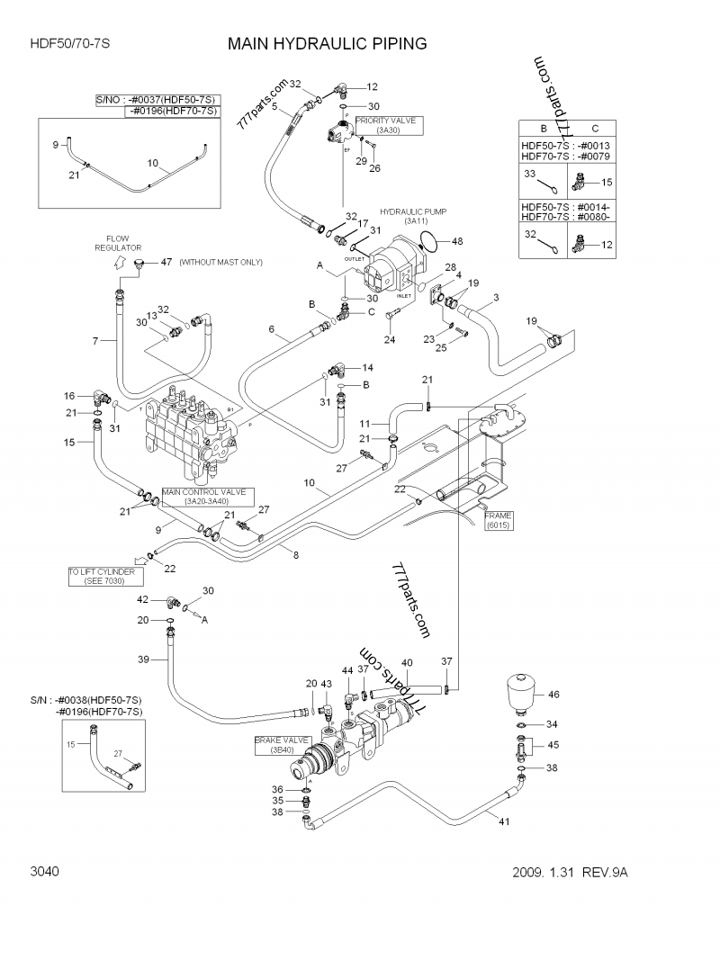 8201150300 HOSE-LP - Hyundai spare part | 777parts.com