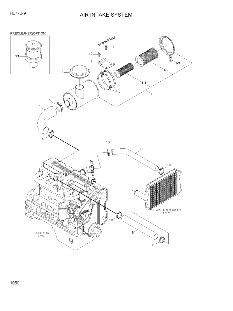 11Q8-20130 ELEMENT ASSY-OUTER - 11q820130 - Hyundai spare part ...