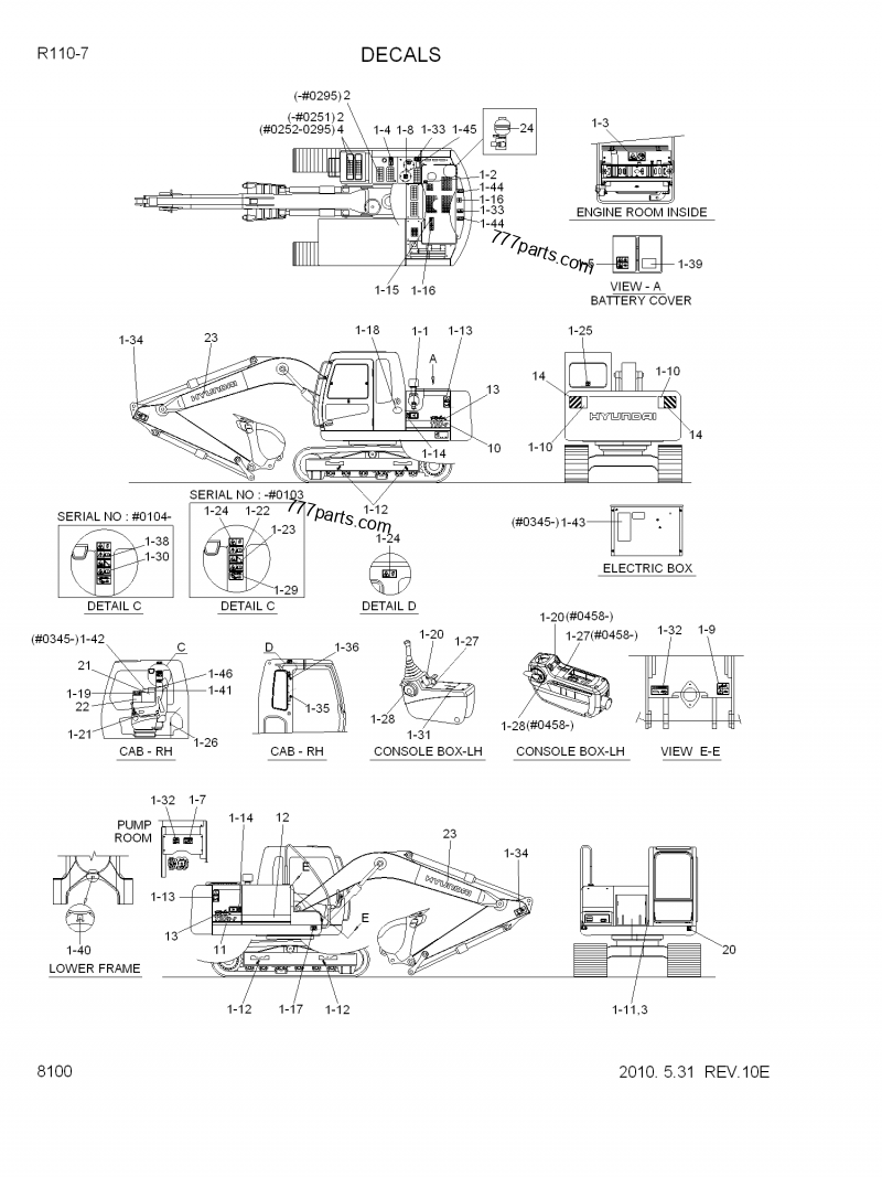 92N6-08210 CONTROL IDEOGRAM - 92n608210 - Hyundai spare part | 777parts.com