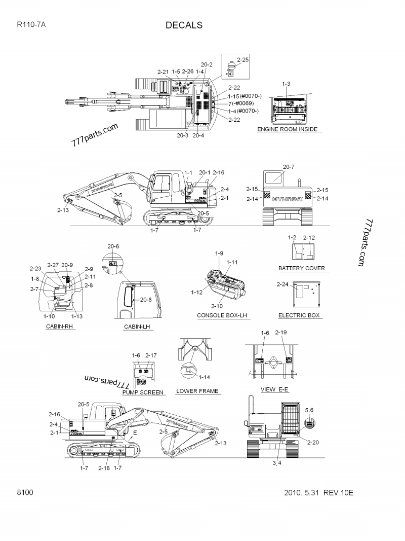 92N6-08210 CONTROL IDEOGRAM - 92n608210 - Hyundai spare part | 777parts.com