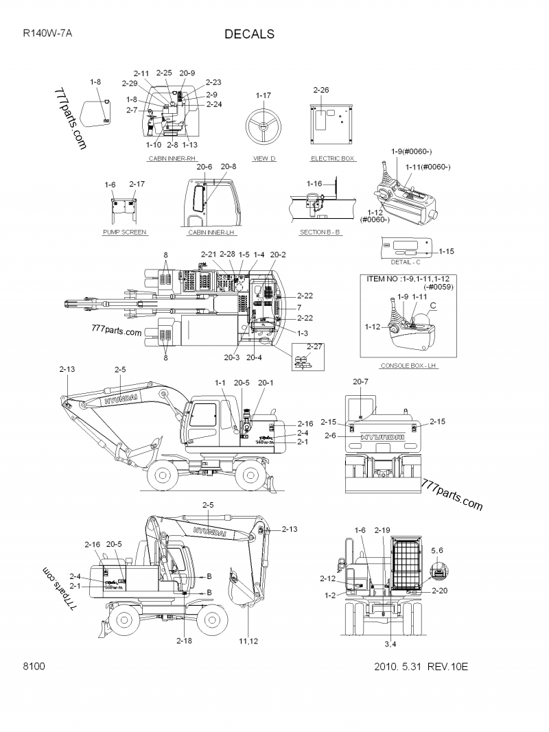 92N6-08210 CONTROL IDEOGRAM - 92n608210 - Hyundai spare part | 777parts.com