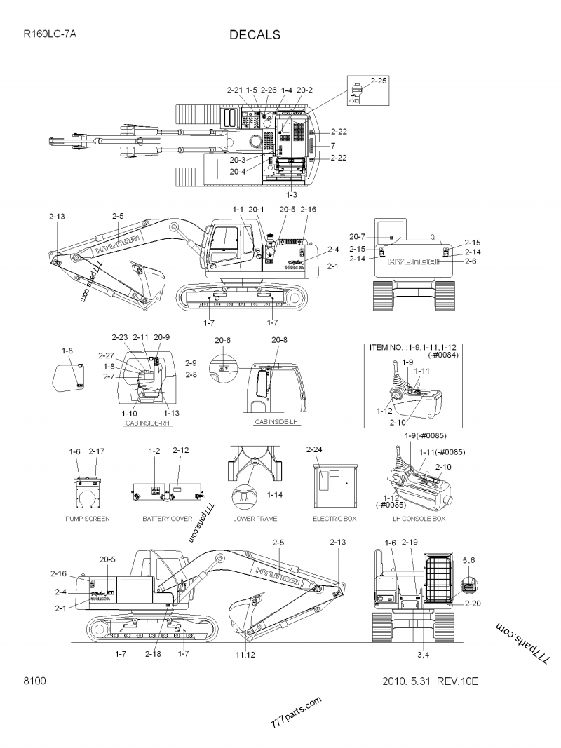 92N6-08210 CONTROL IDEOGRAM - 92n608210 - Hyundai spare part | 777parts.com