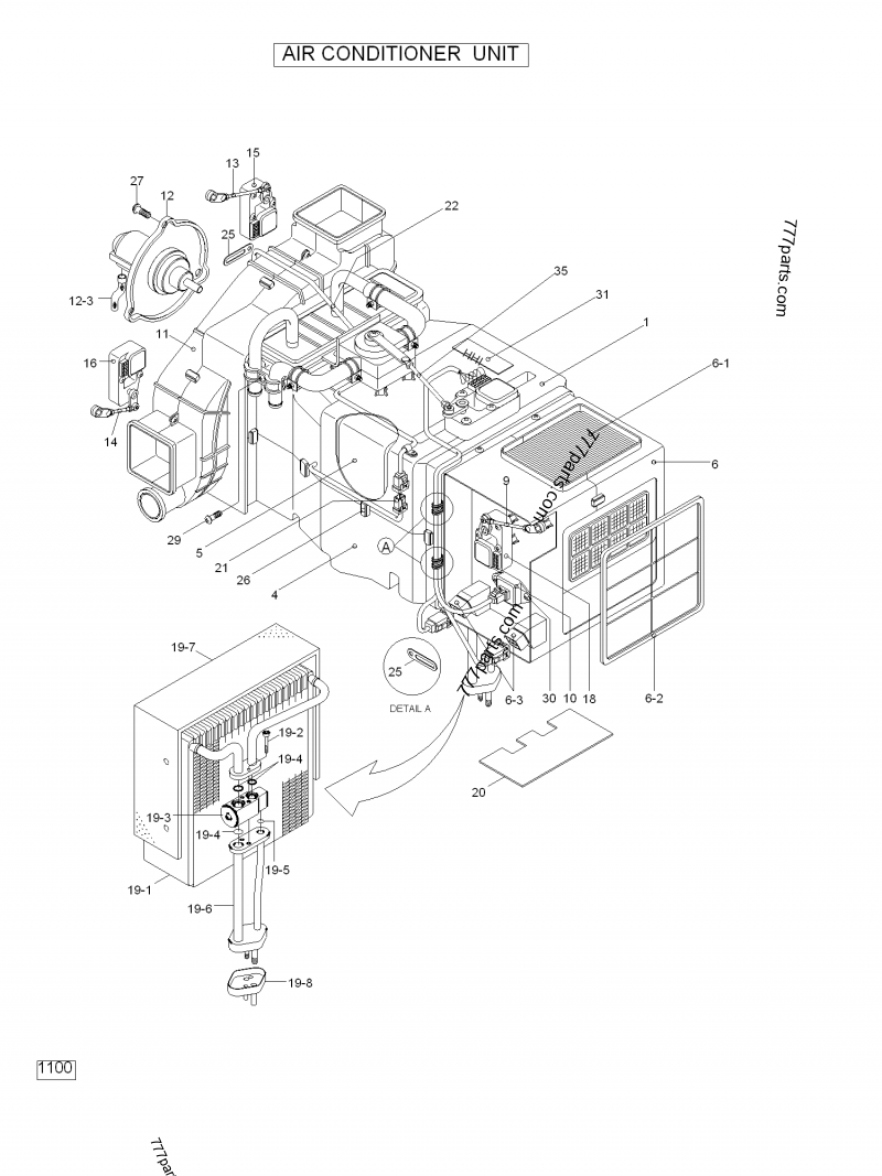 AH100108 MOTOR ACT-REAR - Hyundai spare part | 777parts.com