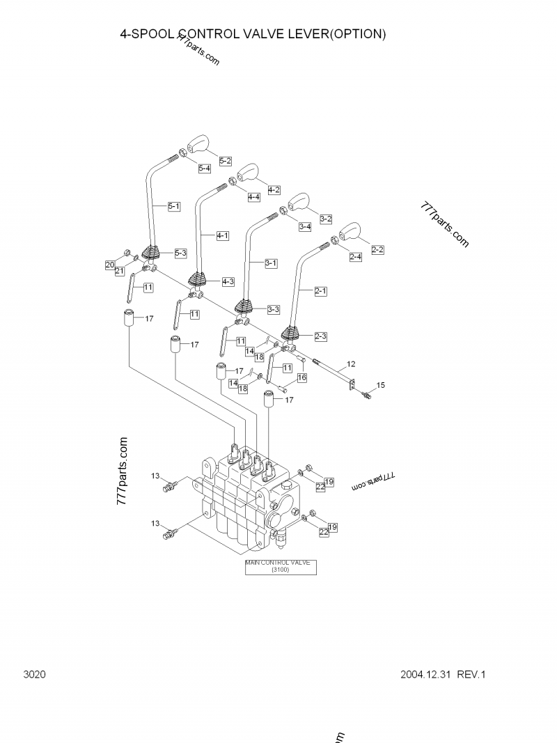 FAC1000742 SHAFT-3 SPOOL - Hyundai spare part | 777parts.com