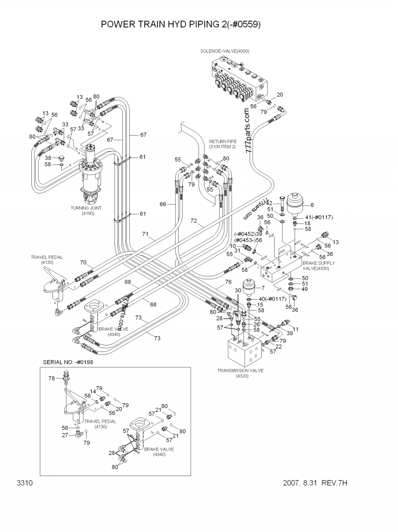 P620-066050 HOSE ASSY-THD 0X90 - p620066050 - Hyundai spare part ...