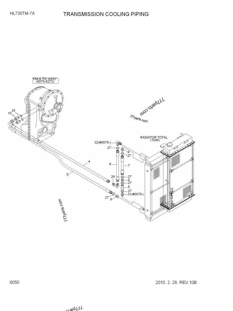 P623-161028 HOSE ASSY-THD 0X90 - p623161028 - Hyundai spare part ...