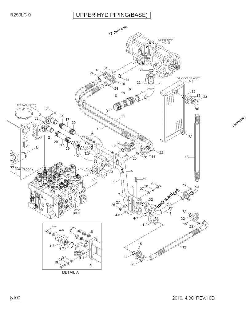 P760-102040 HOSE-RUBBER - p760102040 - Hyundai spare part | 777parts.com