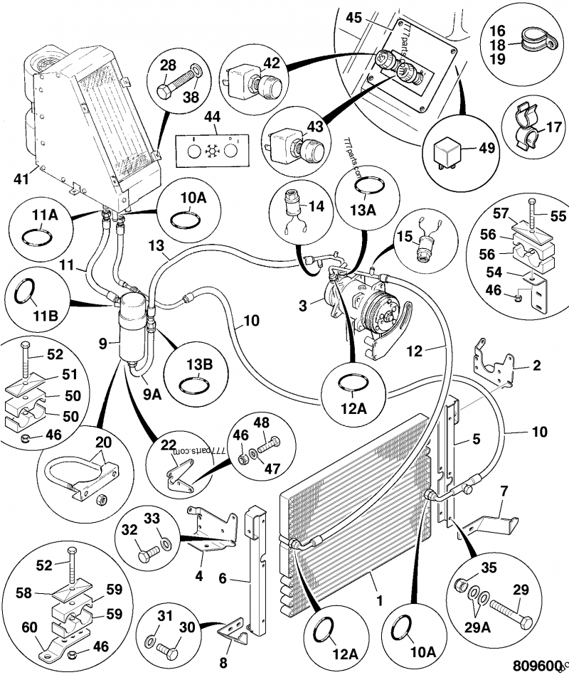30/925766 Condenser - 30925766 - JCB spare part | 777parts.com