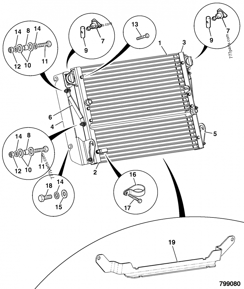 30/925766 Condenser - 30925766 - JCB spare part | 777parts.com