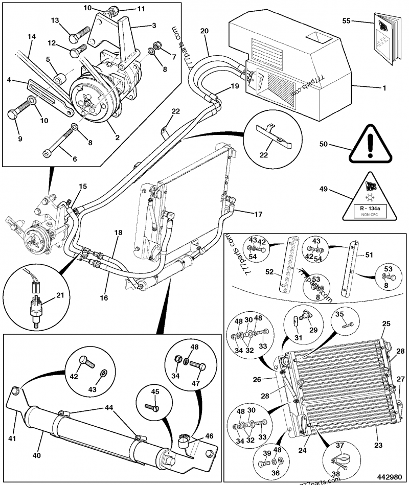 30/925766 Condenser - 30925766 - JCB spare part | 777parts.com