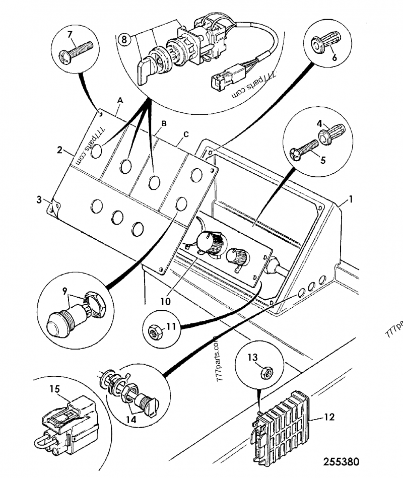 817/04071 Decal, draft control, front & rear pto - 81704071 - JCB spare ...