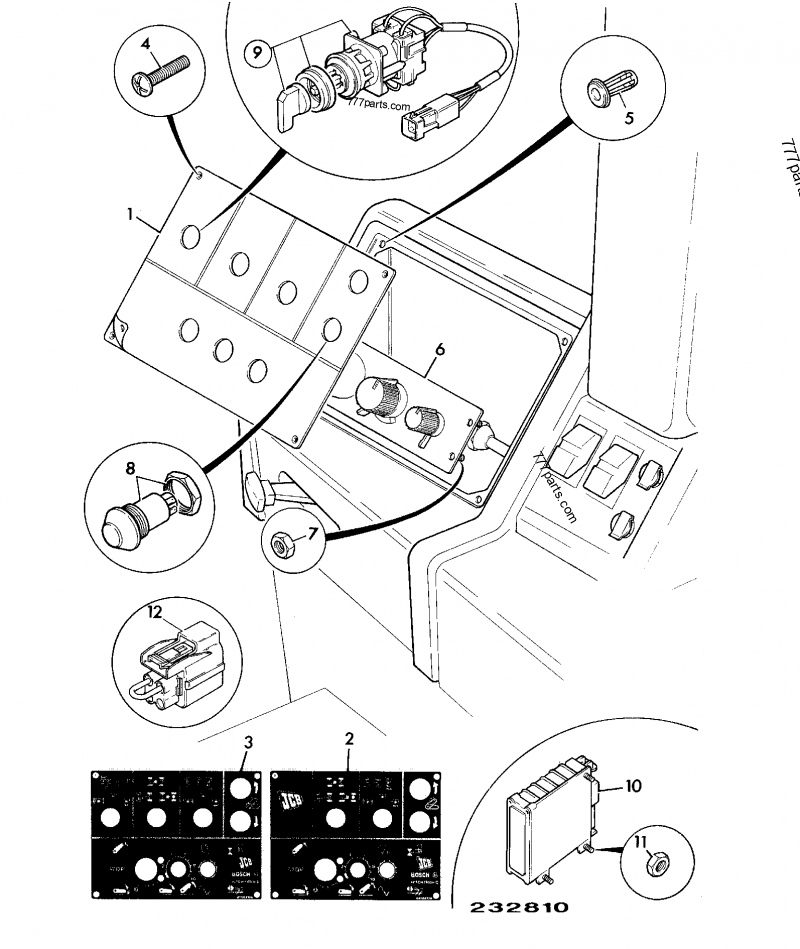 817/04071 Decal, draft control, front & rear pto - 81704071 - JCB spare ...
