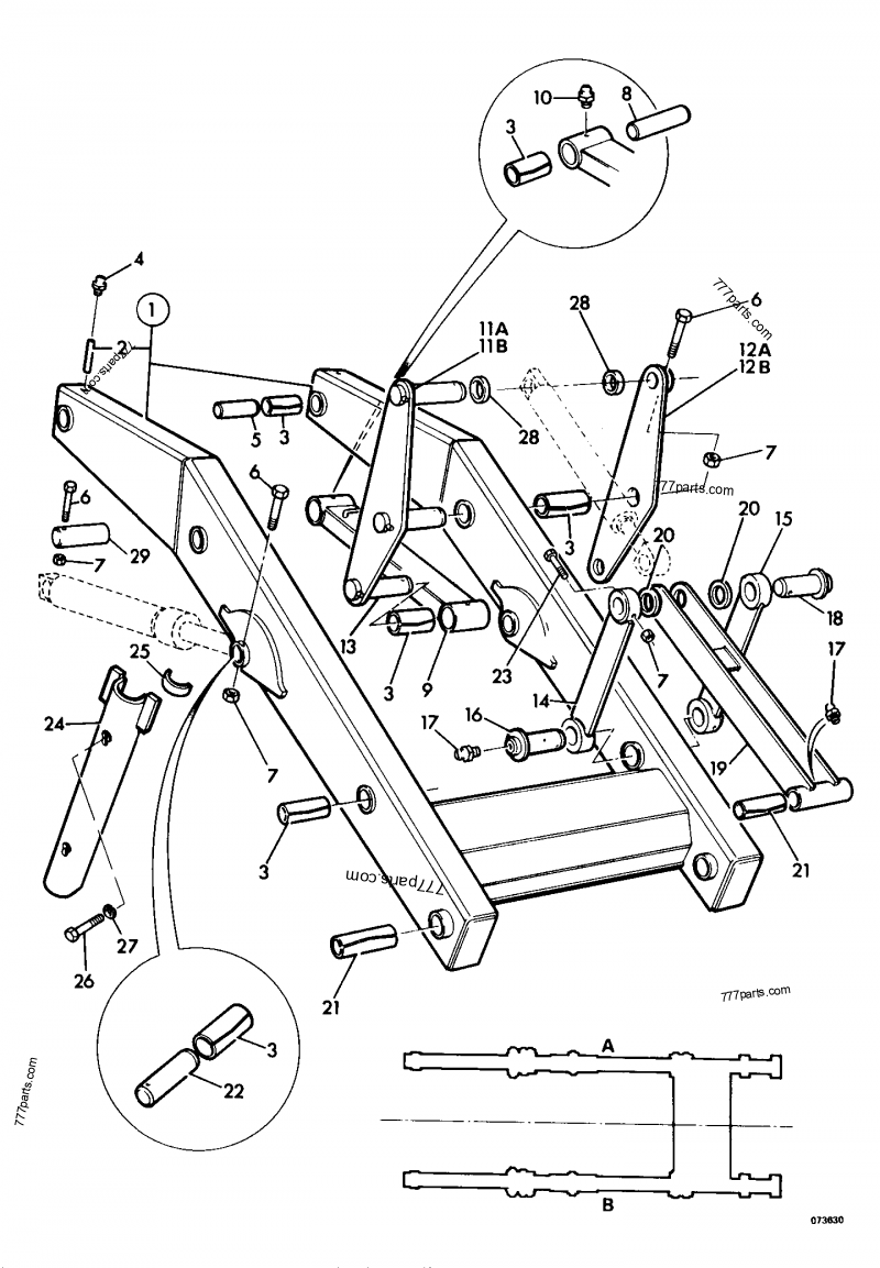 1019/2021 Pin, pivot - 10192021 - JCB spare part | 777parts.com