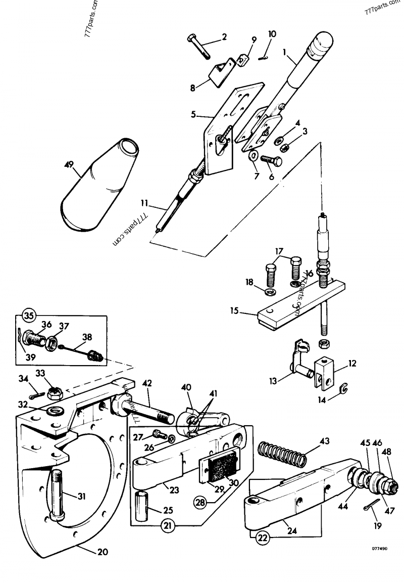 60233CX Bolt - JCB spare part | 777parts.com