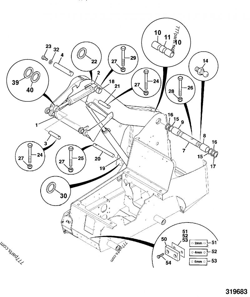 335/07729 loader arm, tracked machine - 33507729 - JCB spare part ...