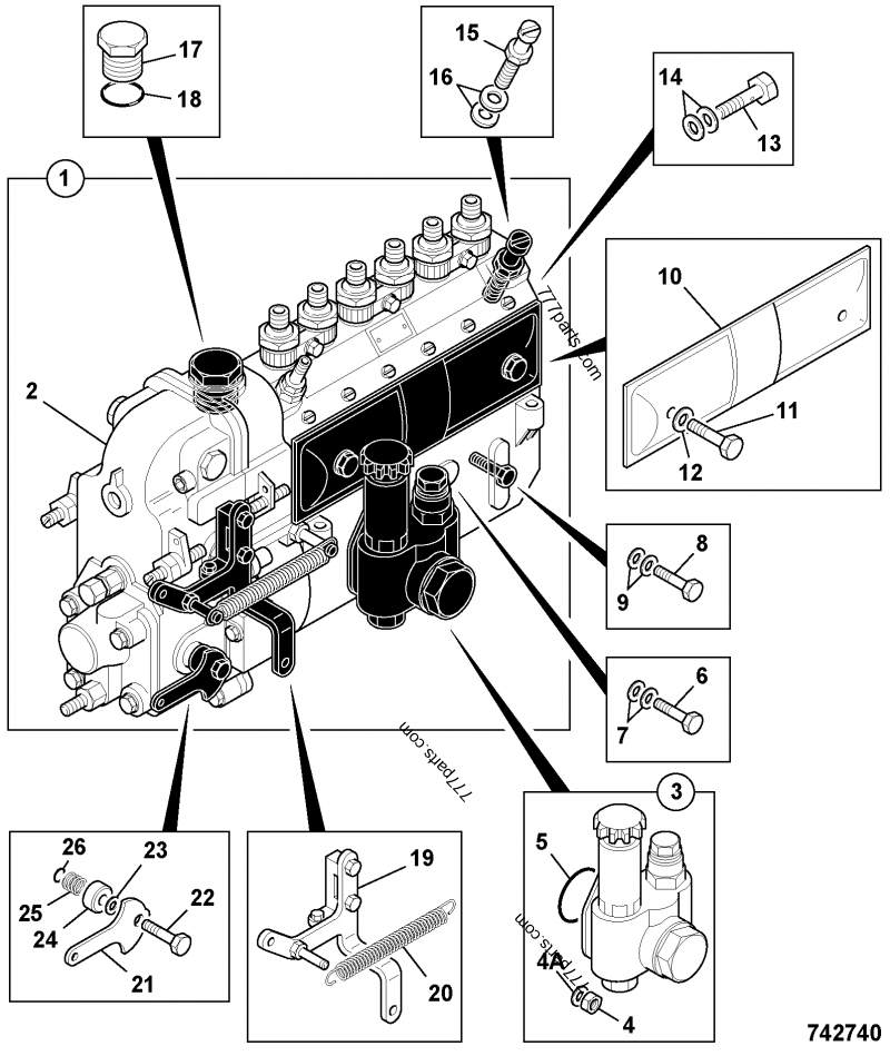 9813217180 Lever - JCB spare part | 777parts.com