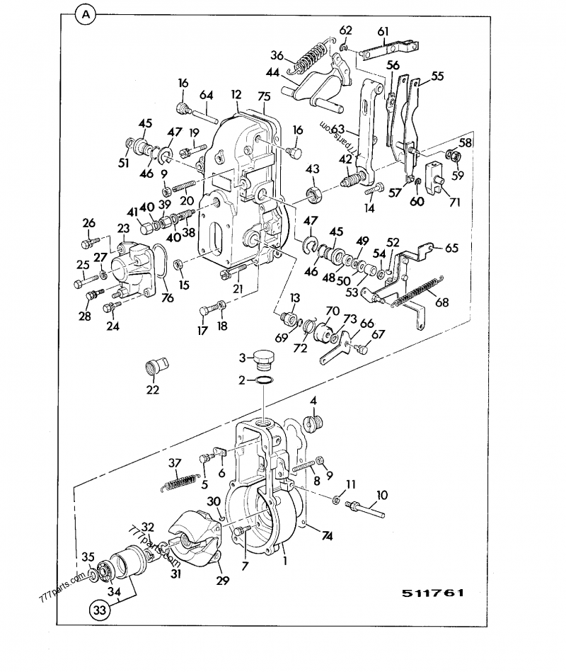 9813217180 Lever - JCB spare part | 777parts.com