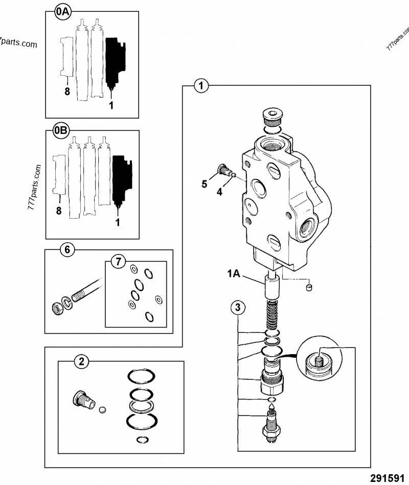 25/221188 Valve, 3 spool loader, V.Flow pump - 25221188 - JCB spare ...
