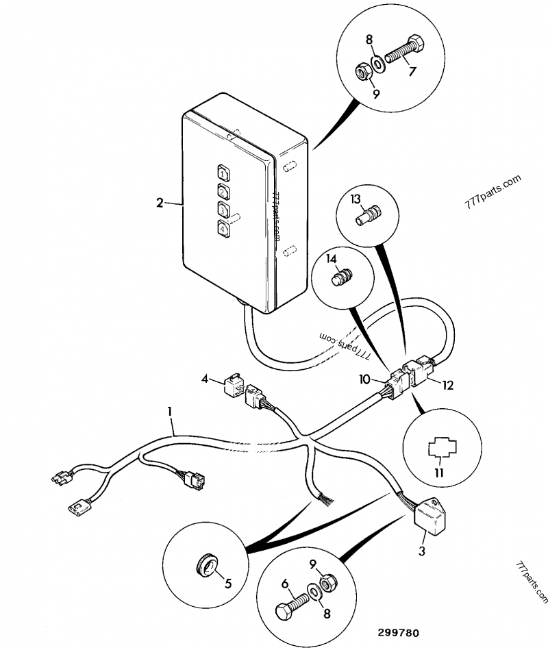 716/13300 Diode, gate assembly, double - 71613300 - JCB spare part ...