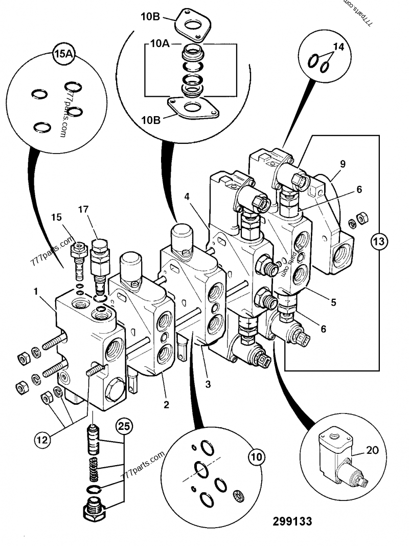 25/929305 Kit-seal, valve spool - 25929305 - JCB spare part | 777parts.com
