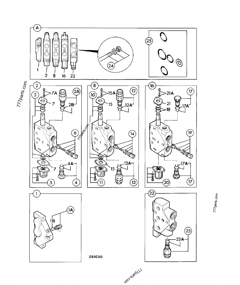 25/929305 Kit-seal, valve spool - 25929305 - JCB spare part | 777parts.com