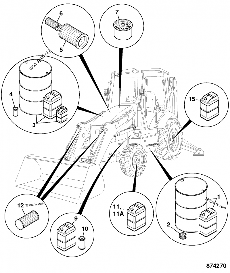 32/926001 Element, hydraulic filter, 5 micron 254 long - 32926001 - JCB ...