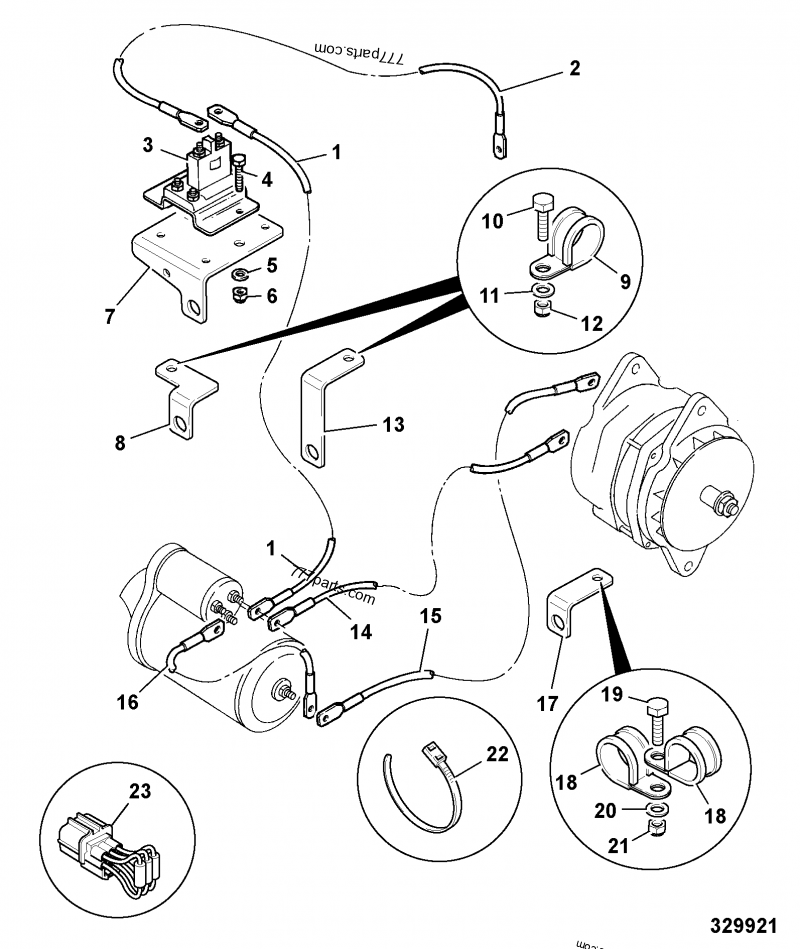 718/56113 Cable, alternator earth - 71856113 - JCB spare part ...